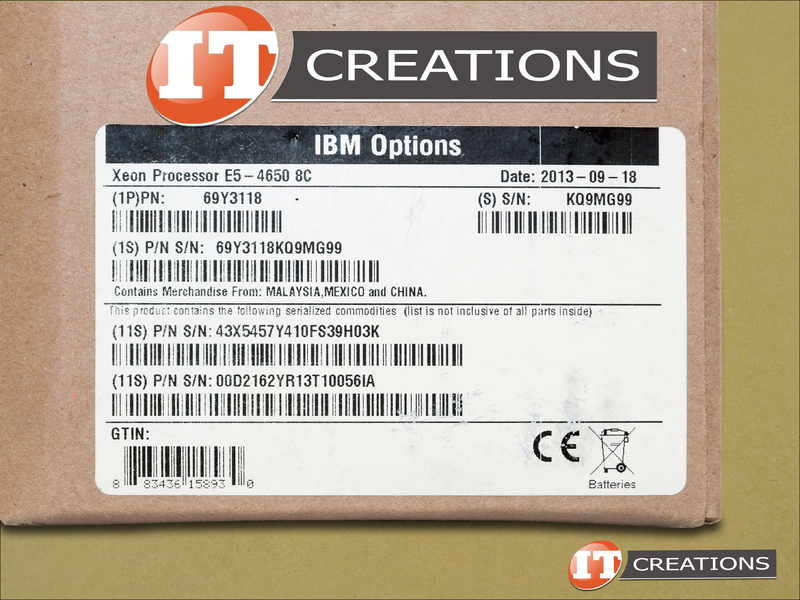 69Y3118-RETAIL - Retail - IBM CPU KIT INTEL XEON 8 CORE PROCESSOR E5 ...