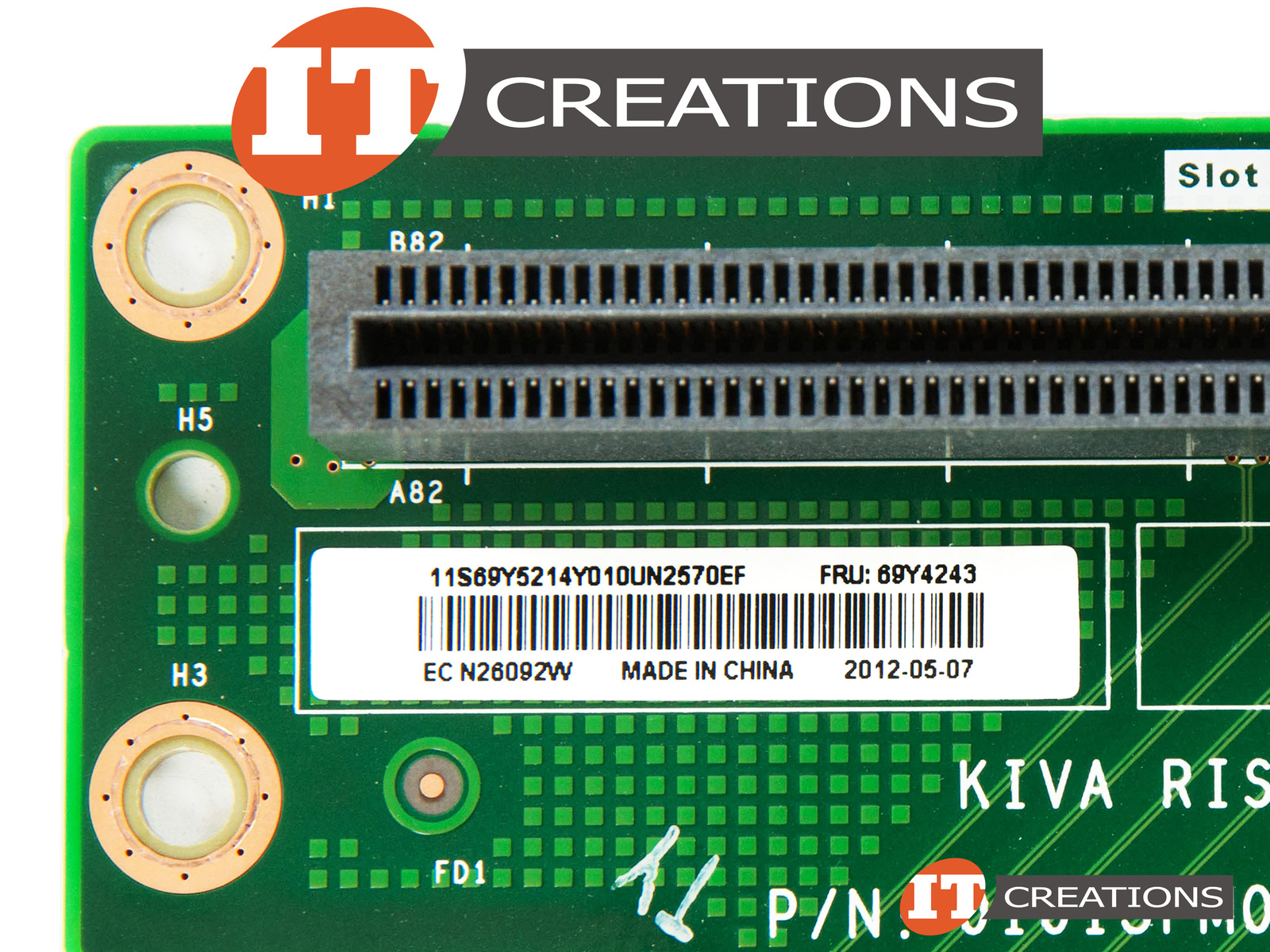 69Y4243 IBM RISER BOARD / CARD PCI-E X8 FOR IBM SYSTEM X3620 M3 - FRONT ...