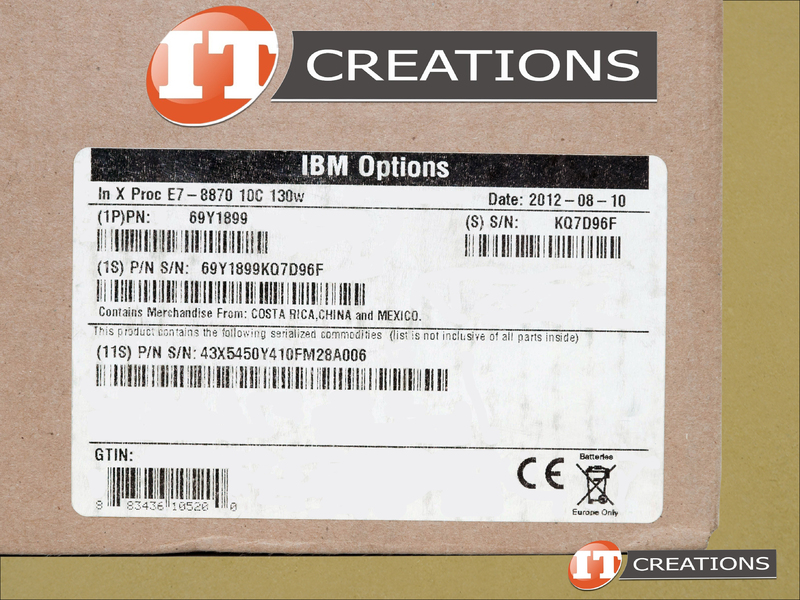69Y1864-RETAIL - Retail - IBM CPU KIT INTEL XEON 10 CORE PROCESSOR E7 ...