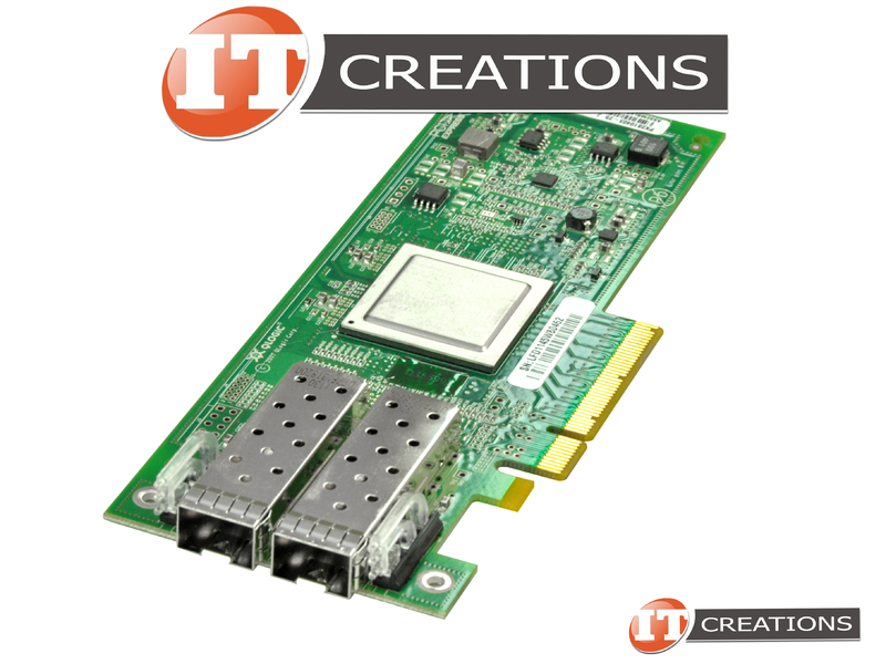 6T94G-NO BRACKET DELL / QLOGIC QLE2562 HBA V2 8GB DUAL PORT SFP PCI-E 2 ...