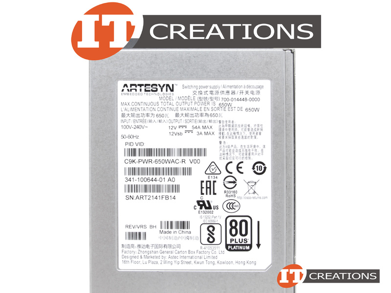 700-014448-0000-CISCO CISCO / ARTESYN POWER SUPPLY 650W 100-240V 50 ...