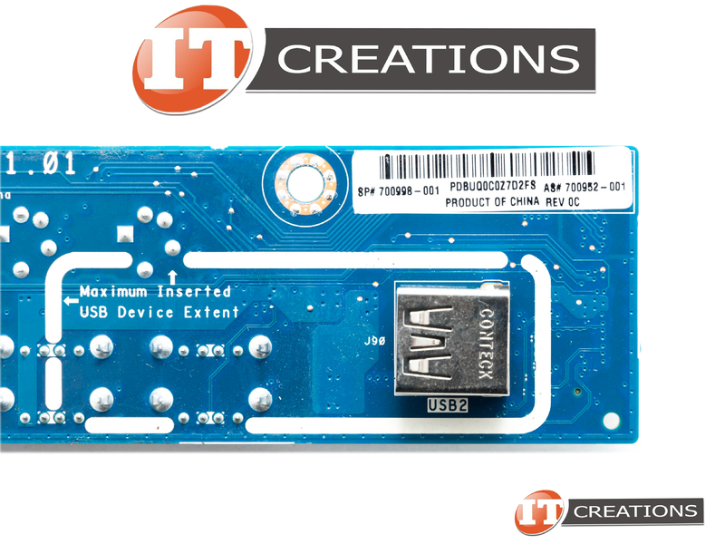 700998-001 HP REAR CONTROL PANEL FOR HP Z1 G2 WORKSTATION - REAR I/O ...