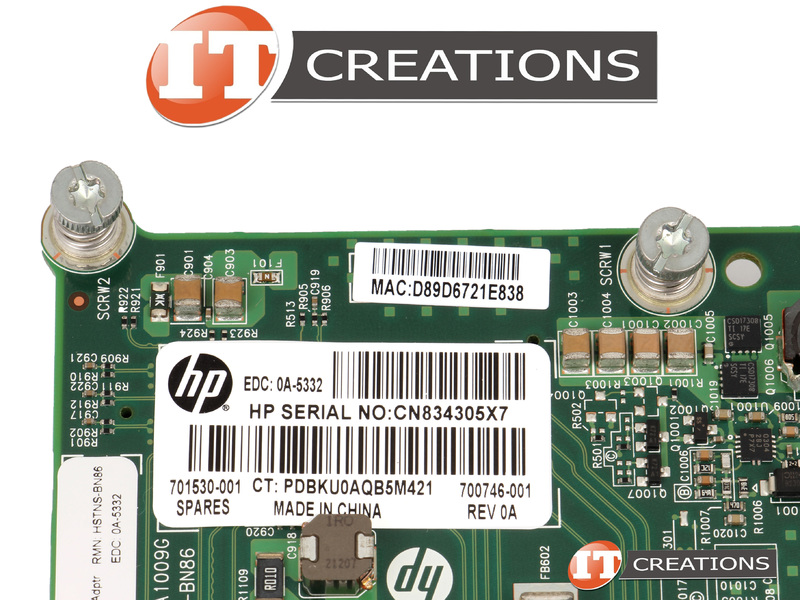 701530-001 HP FLEXFABRIC 534M ADAPTER 10GB 2 PORT MEZZANINE CARD FOR ...