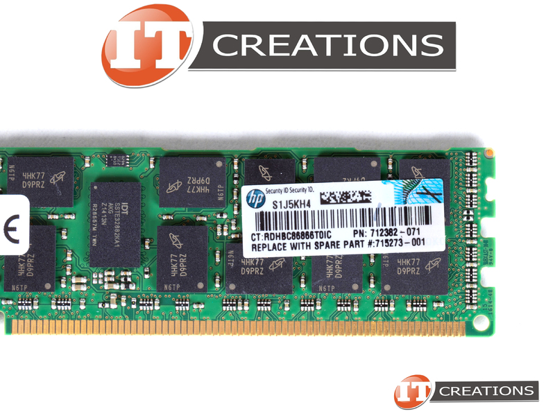 708639-B21 - Refurbished - HP / SAMSUNG 8GB PC3-14900R DDR3-1866 REGISTERED ECC 2RX4 CL13 240 ...