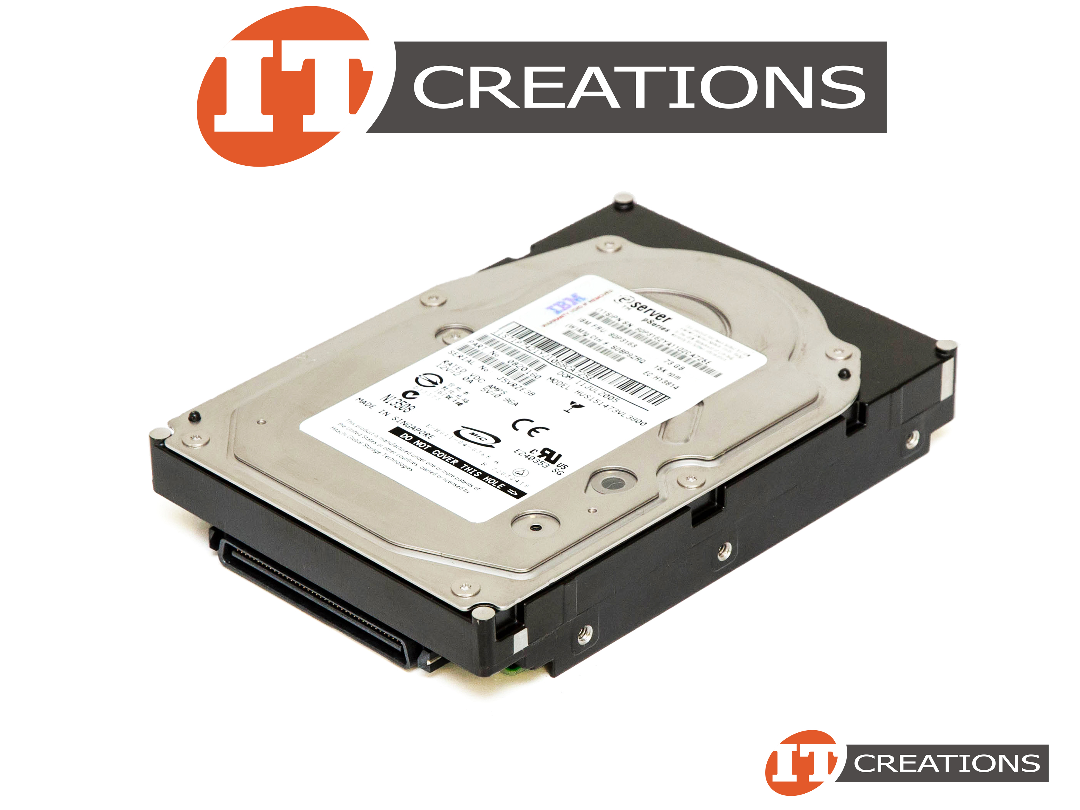 71P7421 - Refurbished - IBM / HITACHI GLOBAL 73GB 15K RPM SCSI 80 PIN 3 ...