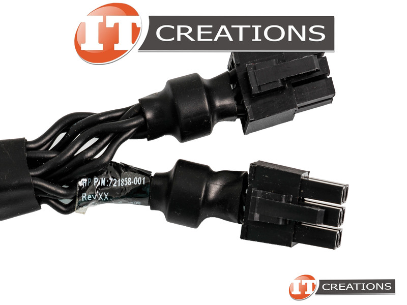 721858-001 HP Y SPLIT POWER CABLE ADAPTER - ( 1 ) ONE 6 PIN ( FEMALE ...
