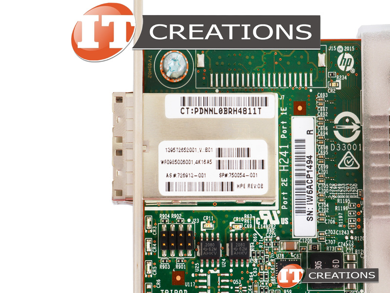 726911-B21-HIGH P HP / HPE H241 SAS HBA 12gb/s Dual Port PCI-E 3.0 X8 ...