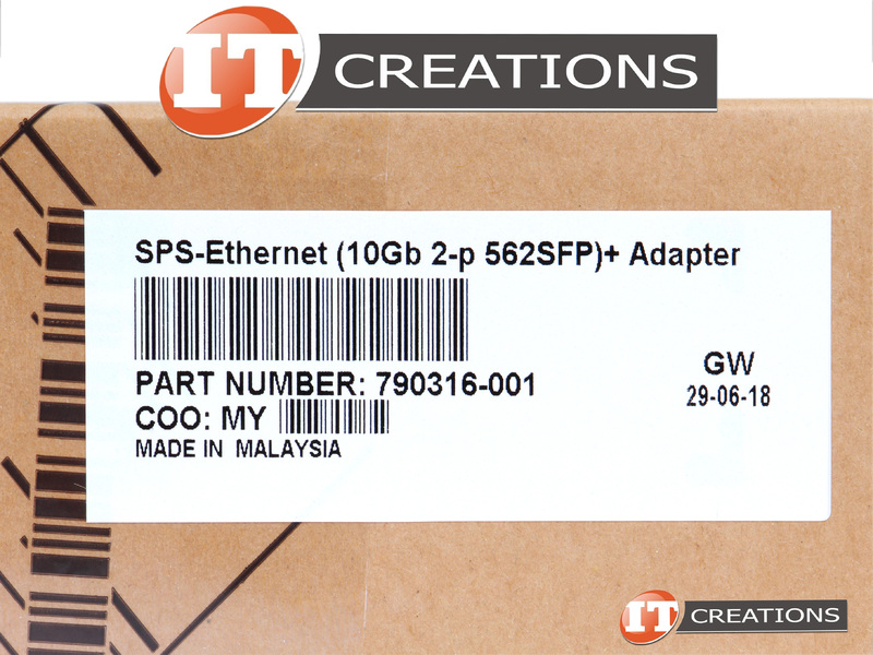 727055-B21-RETAIL - Retail - HP 562SFP+ 10GB 2 PORT PCI-E 3.0 X8 ...