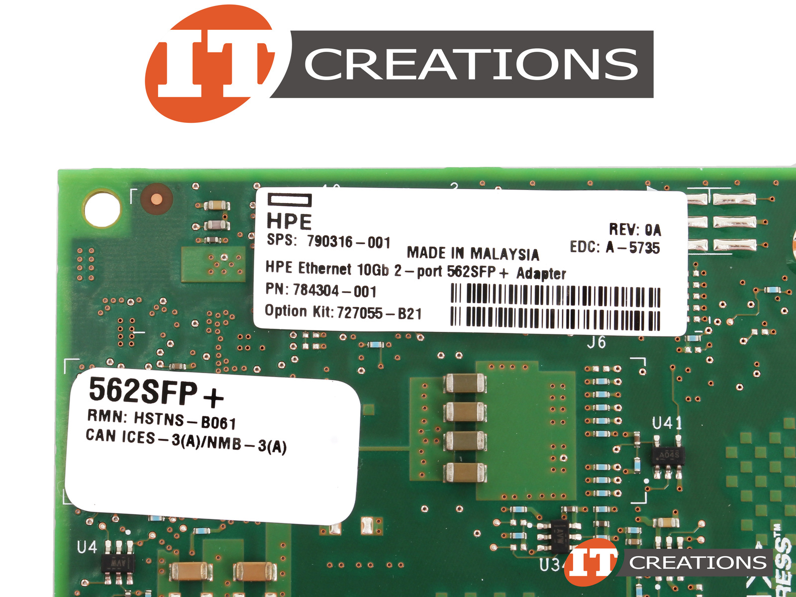727055-B21 - New Other - HP / HPE 562SFP+ CNA 10GBE DUAL PORT SFP+ PCI ...