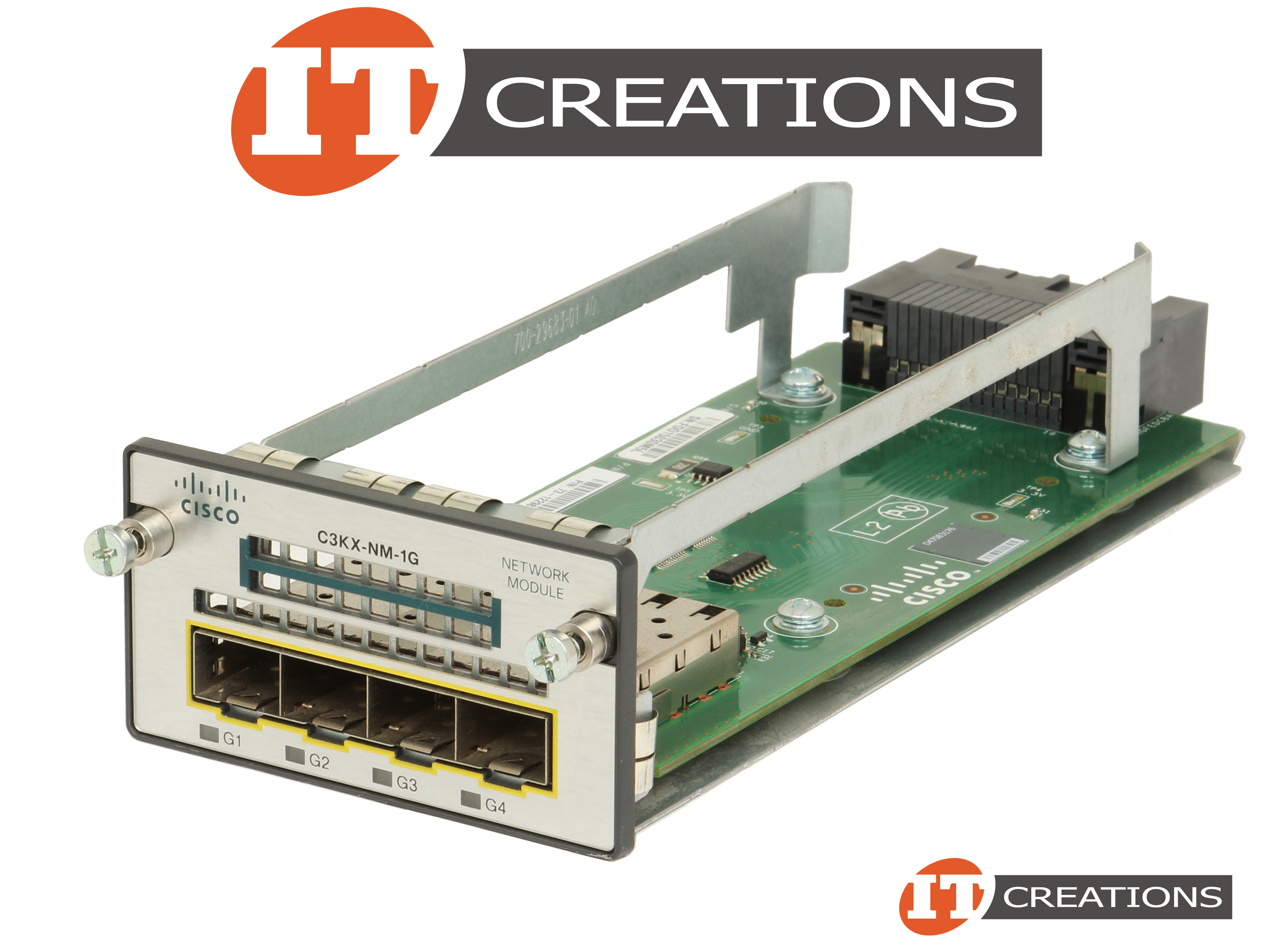 73-12298-04 Cisco 1gb/s Quad Port SFP Network Module For Cisco Catalyst ...