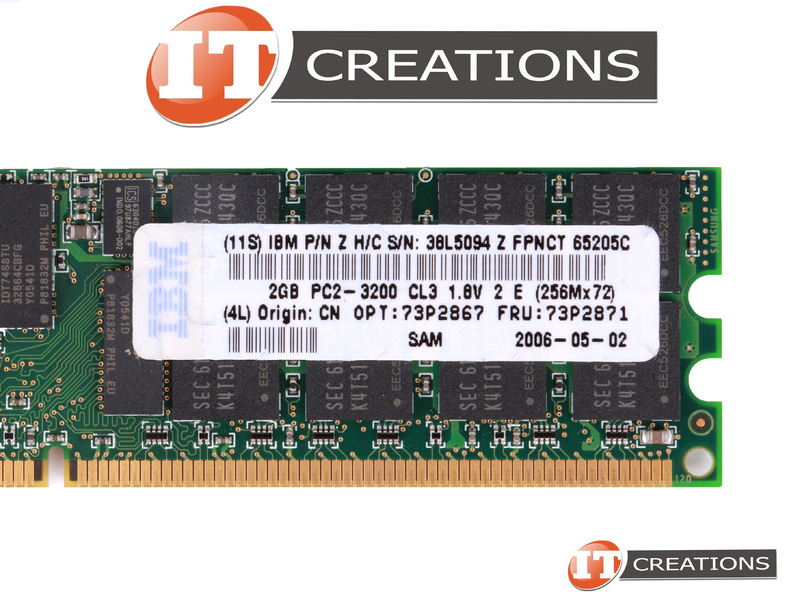 73P2867 IBM 4GB (2 X 2GB) PC2-3200r Registered ECC Ddr2-400 Memory Module