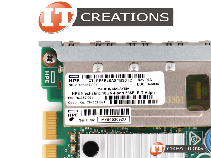 764302-B21 HP / HPE FLEXFABRIC 536FLR-T 10GB 4 PORT FLEXIBLELOM NETWORK ...