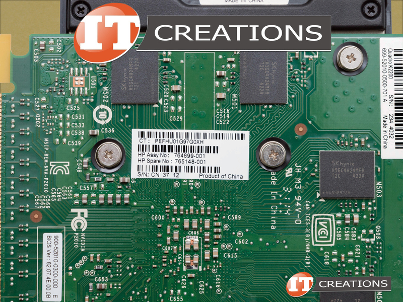 764899-001 - Refurbished - HP NVIDIA QUADRO K2200 MAXWELL GPU 4GB 640 ...
