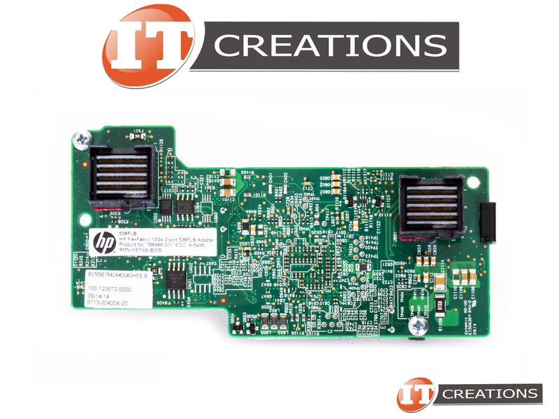 766490-B21 HP FLEXFABRIC 536FLB ADAPTER 10GB 2-PORT FLEXIBLELOM FORM ...