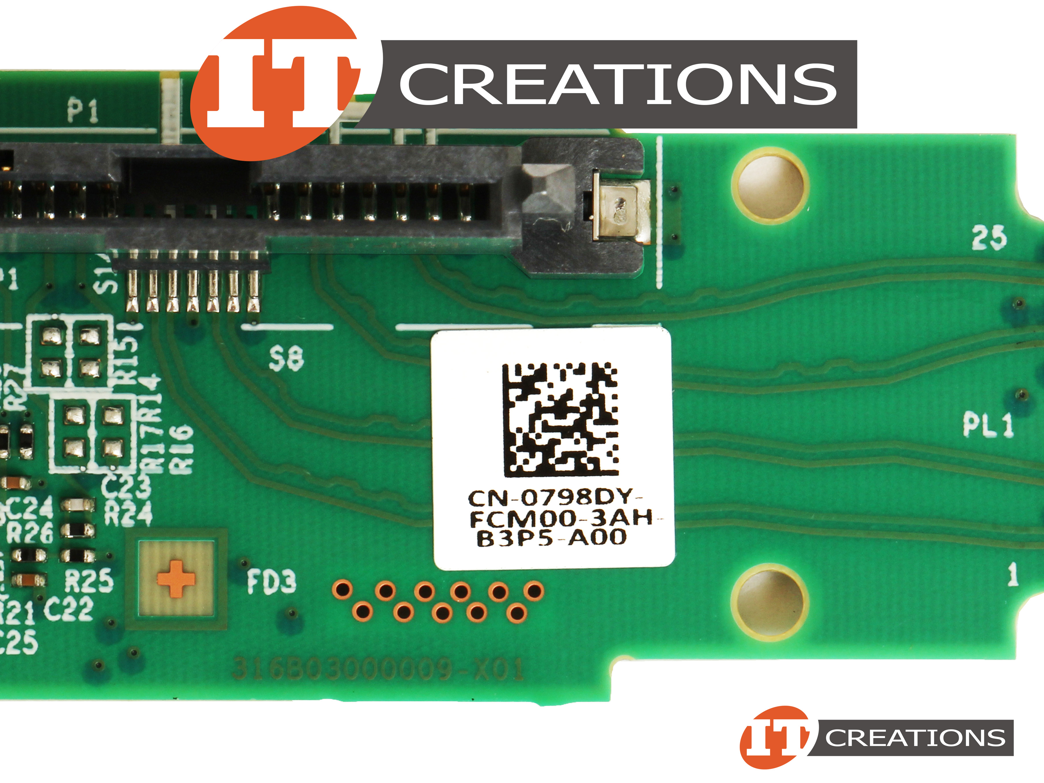 798DY DELL SAS Hard Drive Interposer Board For DELL Powervault MD HDD ...