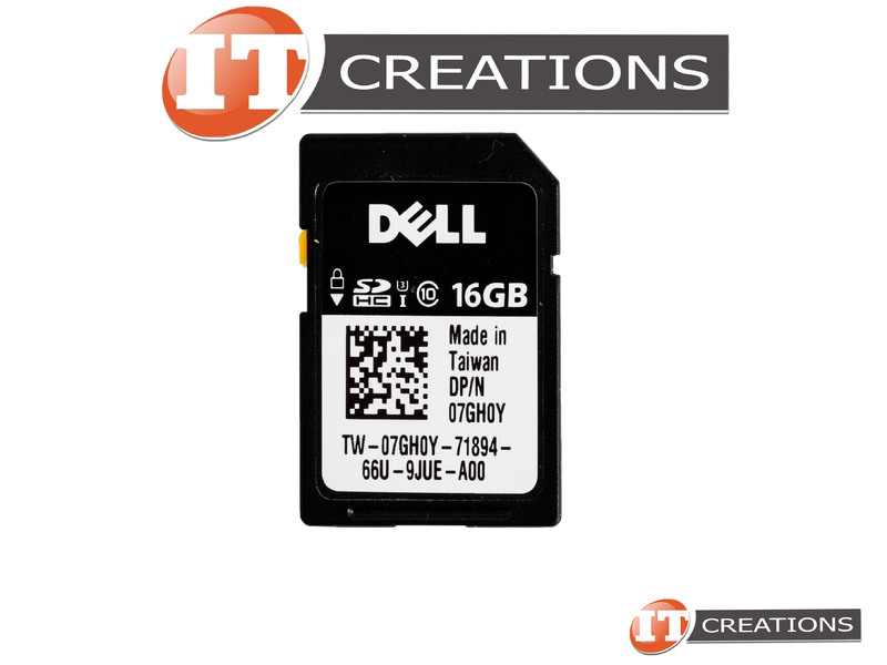 7GH0Y DELL 16GB C10 U3 SDHC SD CARD - CLASS 10 UHS-3 SECURE DIGITAL ...