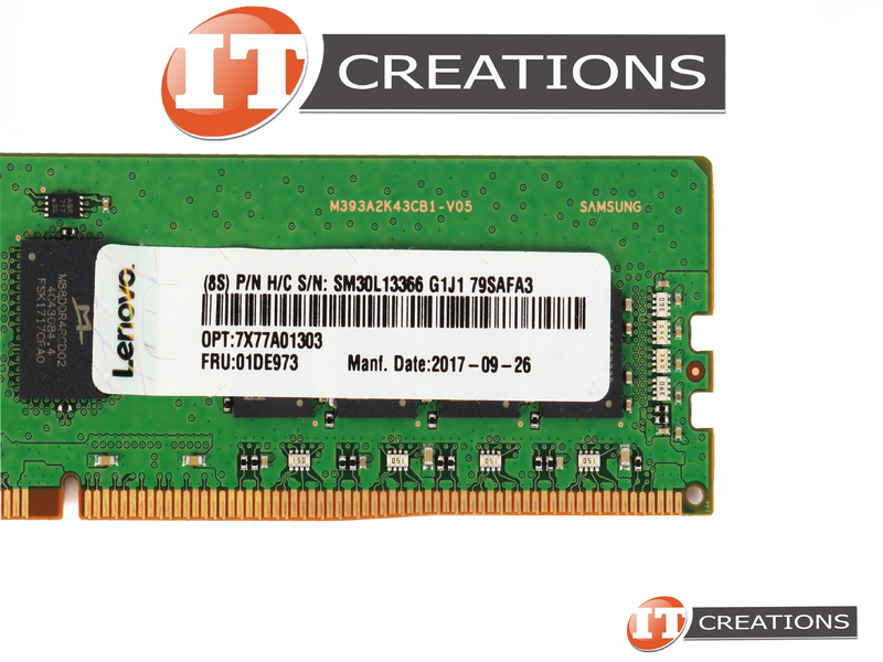 7X77A01303 LENOVO / SAMSUNG 16GB PC4-21300R DDR4-2666V-R REGISTERED ECC ...