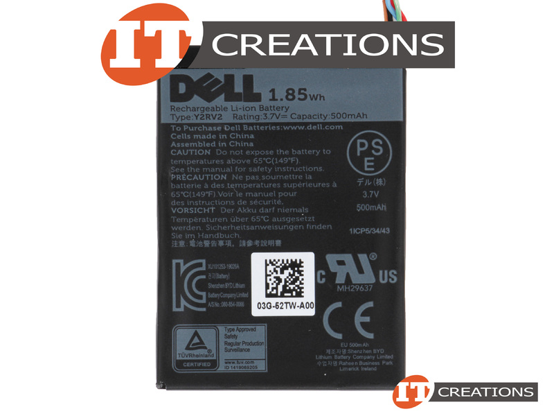 7XF2T DELL LI-ION Perc Battery 3.7v 500mah For DELL EMC Poweredge R550 ...