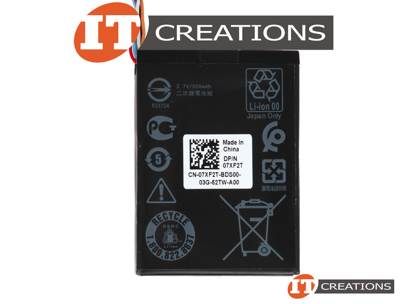 7XF2T DELL LI-ION Perc Battery 3.7v 500mah For DELL EMC Poweredge R550 ...