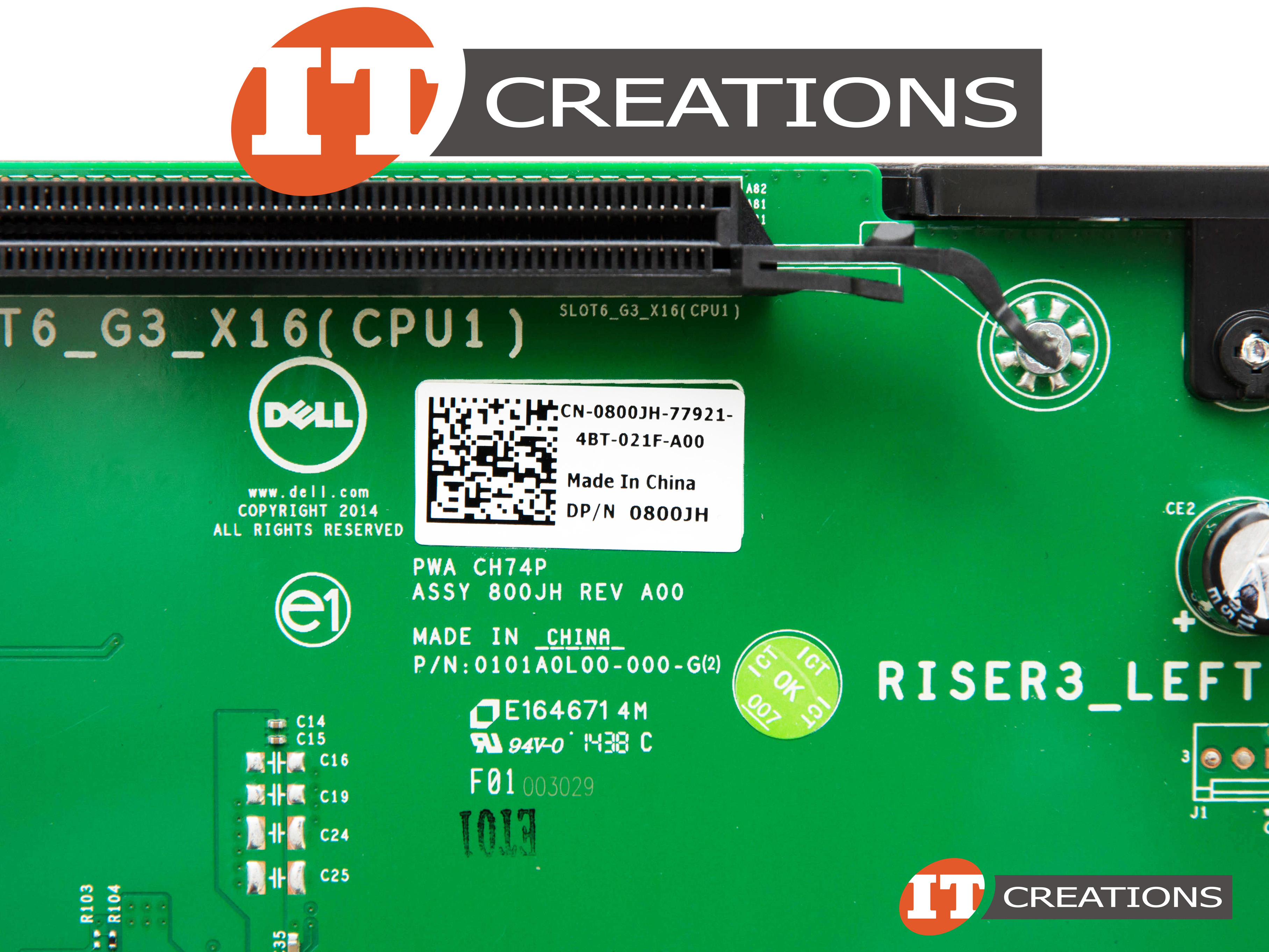 800JH DELL PCI RISER 3 CARD FOR DELL POWEREDGE R730 / R730XD ...