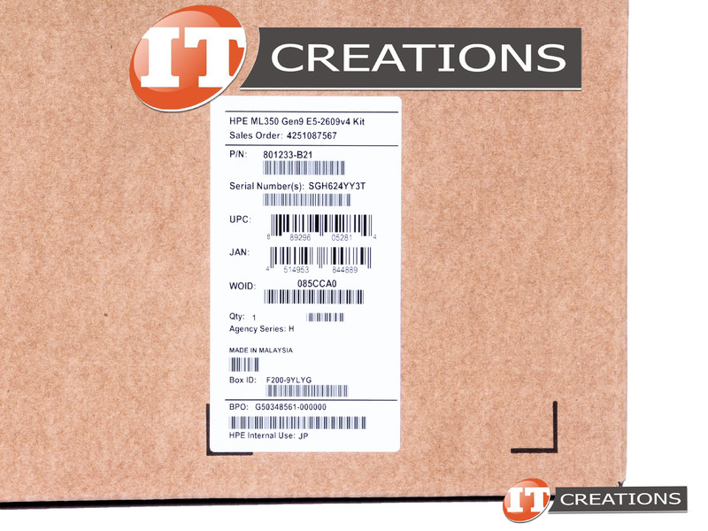 801233-B21-RET - Retail - HP CPU KIT INTEL XEON 8 CORE PROCESSOR E5 ...