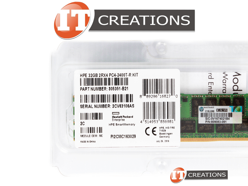 809083-091-RETAIL - Retail - HP / HPE 32GB PC4-19200 DDR4-2400t-R ...