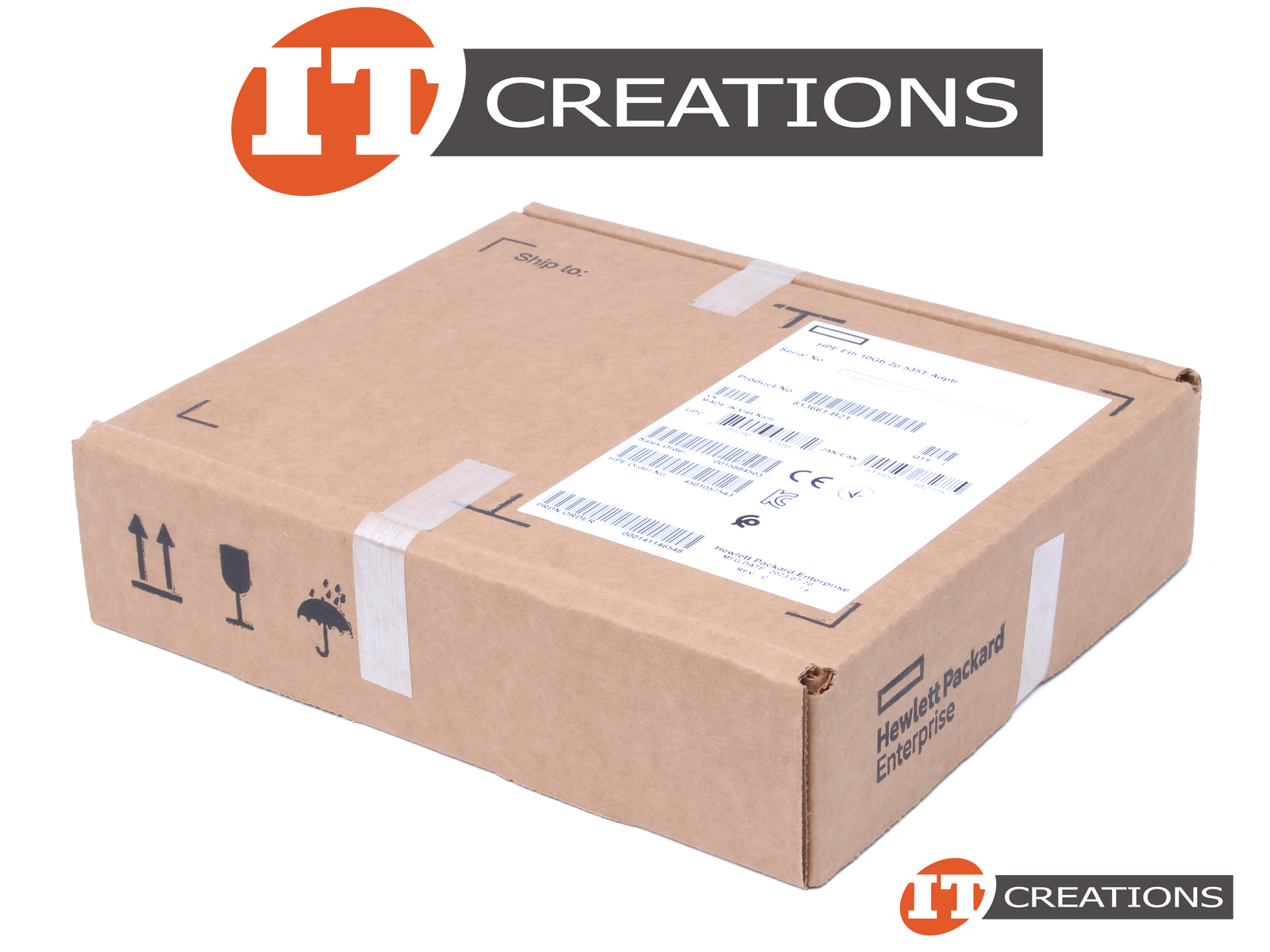 813659-001-RETAIL - Retail - HP / HPE Bcm57416 NIC 10gbase-T Dual Port ...