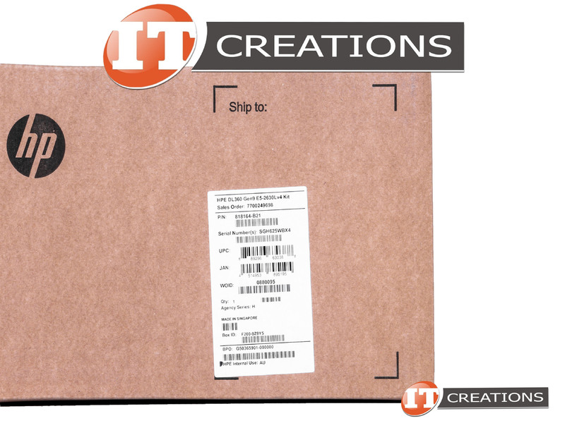 818164-B21-RETAIL - Retail - HP CPU KIT INTEL XEON 10 CORE PROCESSOR E5 ...