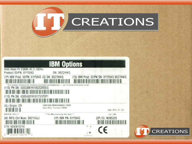 81Y5943-RETAIL - Retail - IBM CPU KIT INTEL XEON QUAD CORE PROCESSOR ...