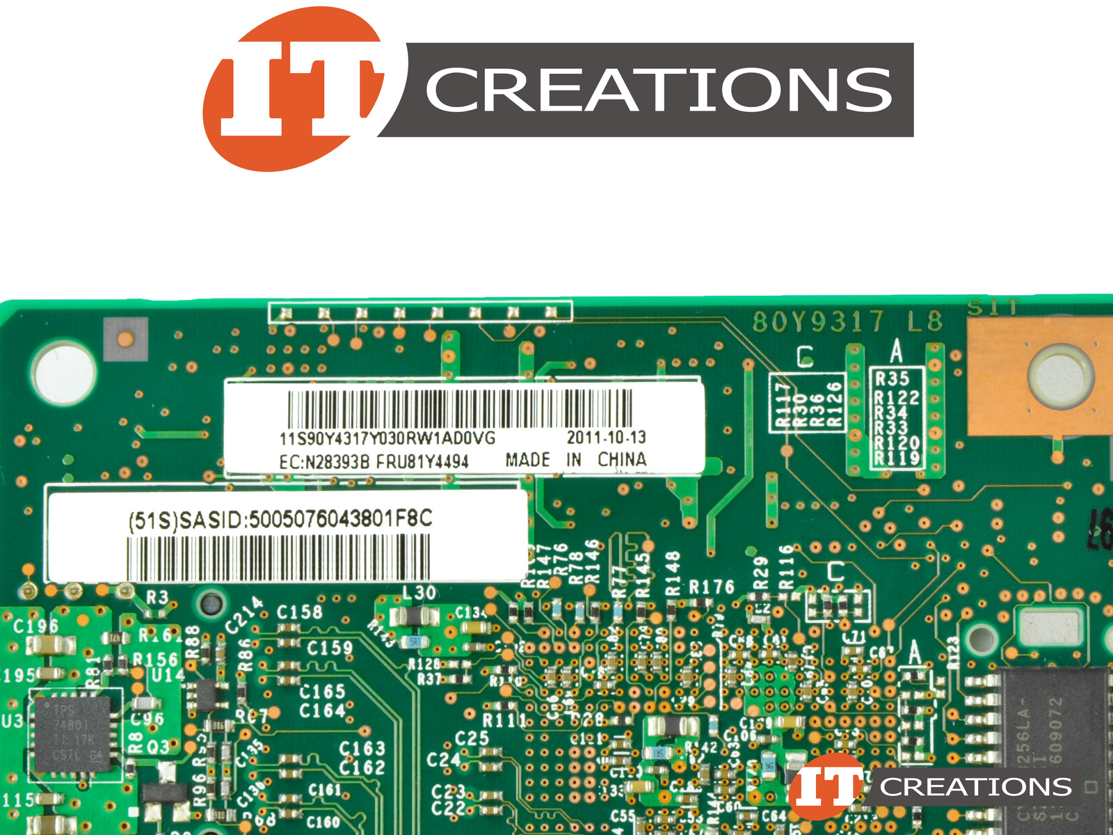 81Y4492 IBM SERVERAID H1110 SAS / SATA CONTROLLER PCI-E X4 ( 1 ) ONE ...