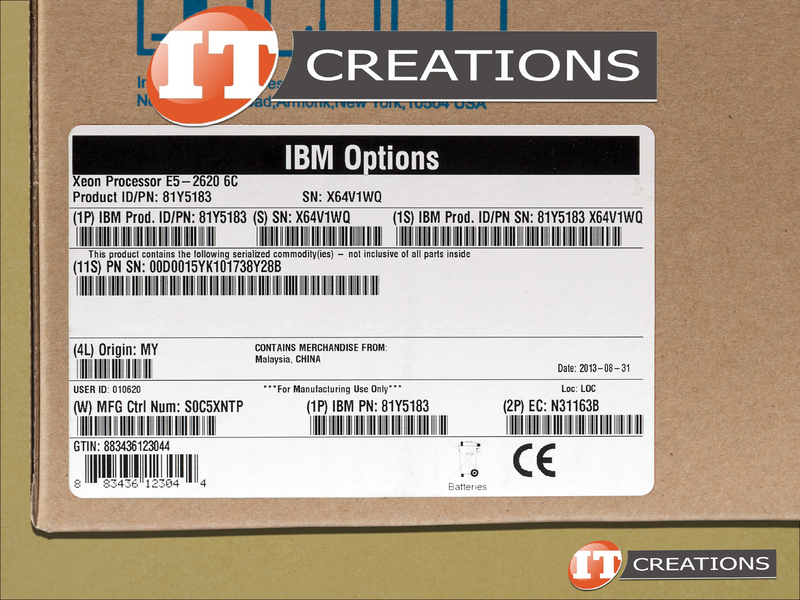 81Y5144-RETAIL - Retail - IBM CPU KIT INTEL XEON 6 CORE PROCESSOR E5 ...