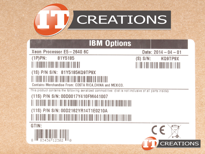 81Y5185-RETAIL - Retail - IBM CPU KIT INTEL XEON 6 CORE PROCESSOR E5 ...