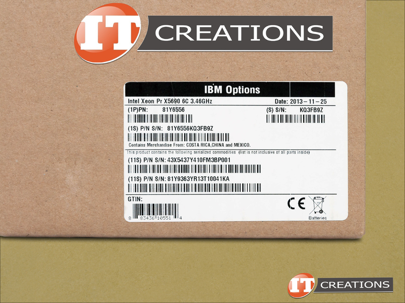 81Y6556-RETAIL - Retail - IBM CPU KIT INTEL XEON 6 CORE PROCESSOR X5690 ...