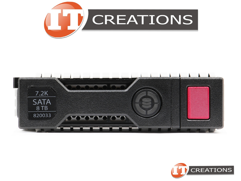 820033-001 - Used - HP / HPE 8TB 7.2K RPM SATA III 3.5 INCH LARGE FORM ...