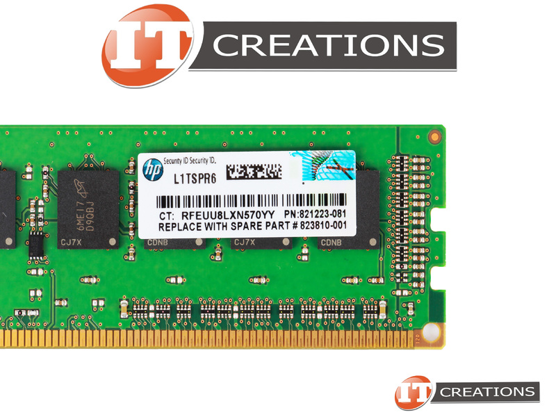 823810-001 HP / SK Hynix 4GB PC3L-12800e DDR3-1600 Unbuffered ECC 1rx8 Cl11 240 PIN 1.35v LOW ...