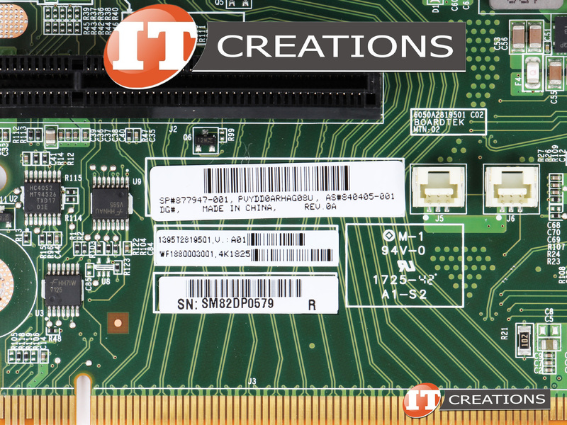 840405-001 HP OPTIONAL TERTIARY X8 X8 PCIE RISER BOARD FOR HPE PROLIANT ...