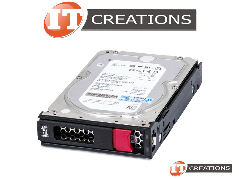 846996-B21 - Refurbished - HP / HPE 4TB 7.2k RPM SAS III 3.5 Inch Large ...