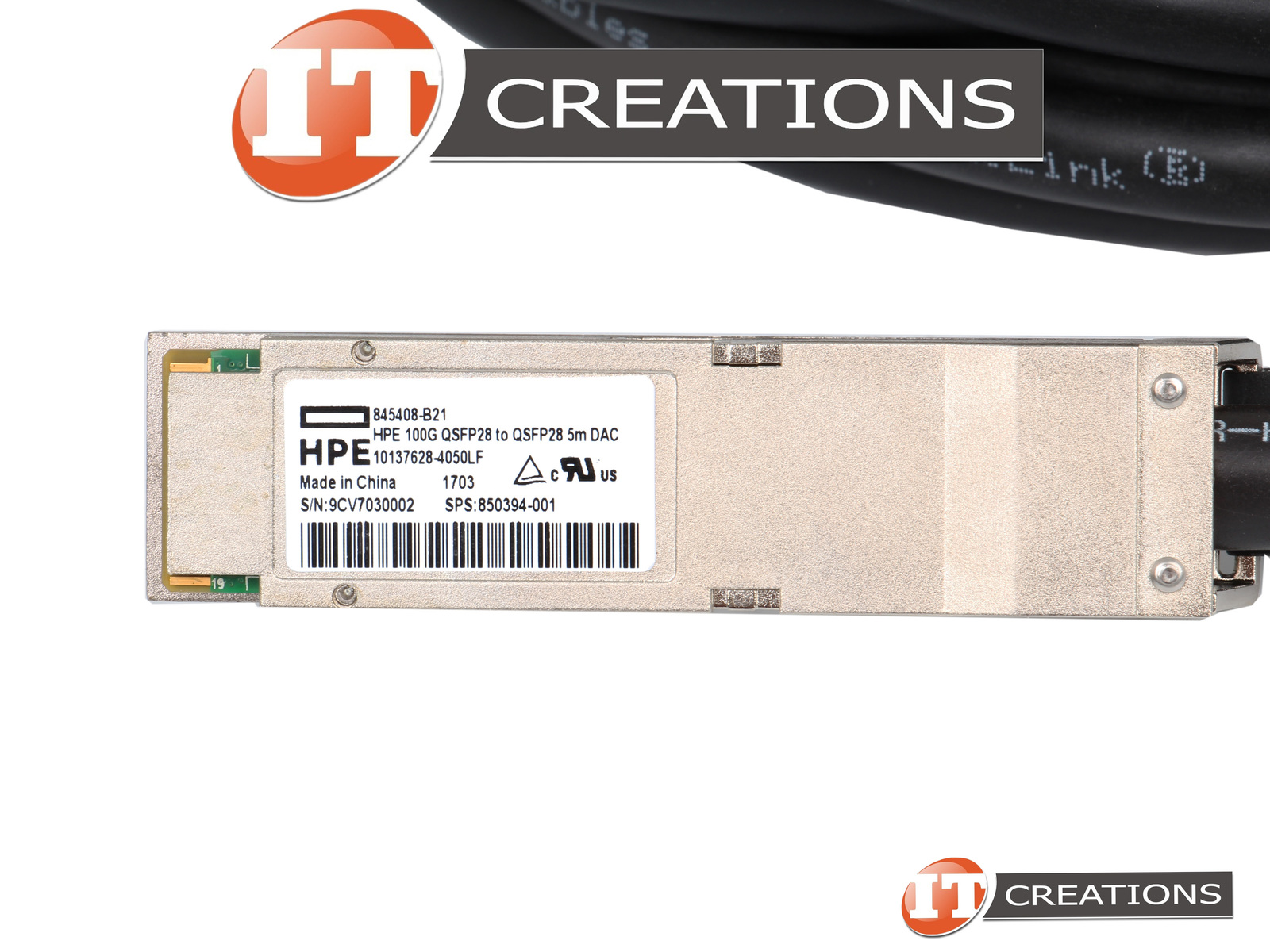850394-001 HP / HPE 100GBE QSFP28 DAC 5M CABLE - 100GB/S DIRECT ATTACH ...