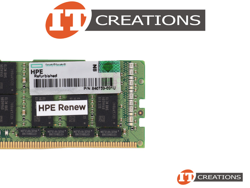 850882-001-RENEW - Refurbished - HP / HPE 64GB PC4-21300 DDR4-2666V-L LOAD REDUCED ECC 4DRX4 ...