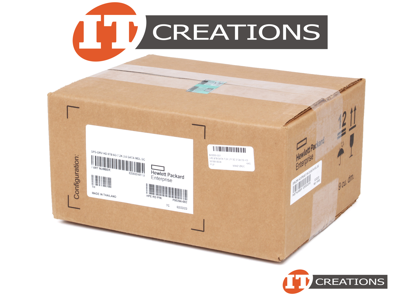 857370-B21-RETAIL - Retail - HP / HPE 8TB 7.2k RPM SATA III 3.5 Inch ...