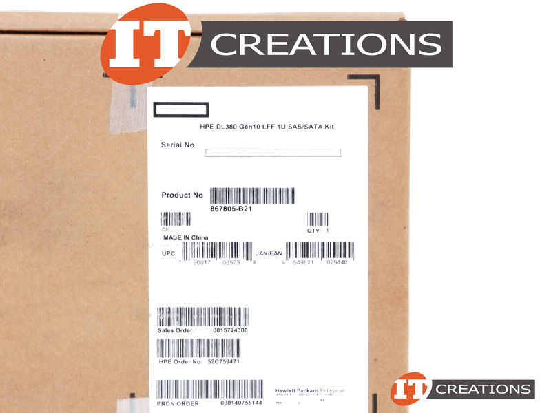 867805-B21-NEW - New - HP / HPE Dl380 Gen10 LFF 1U SAS / SATA KIT ( UPC ...
