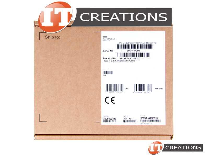 867982R-B21 - Refurbished - HPE Dl360 Gen10 LP Riser KIT ( 190017237848 )