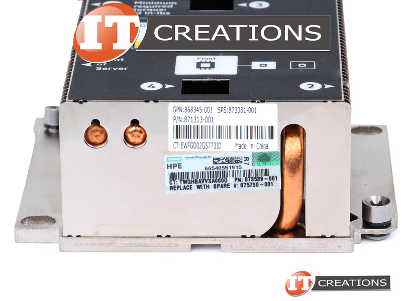 868345-001 HP Front Heatsink For HPE Synergy 480 G10 / 660 G10 Compute ...