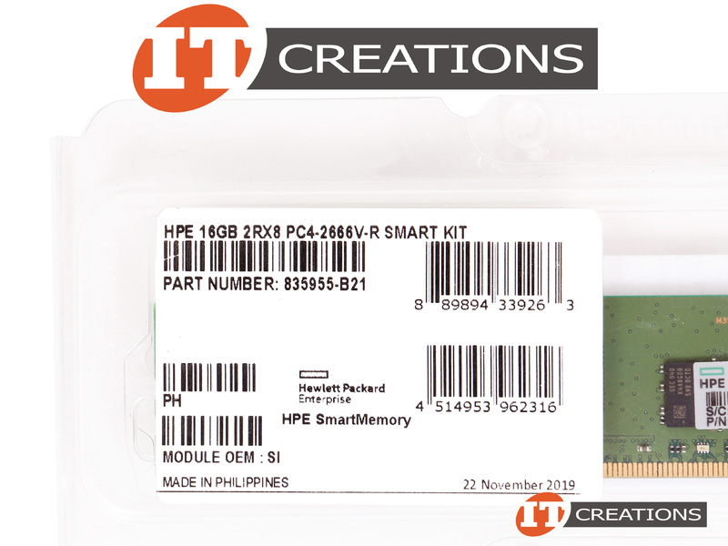 868846-001-RETAIL - Retail - HP / HPE 16GB PC4-21300 DDR4-2666V-R ...