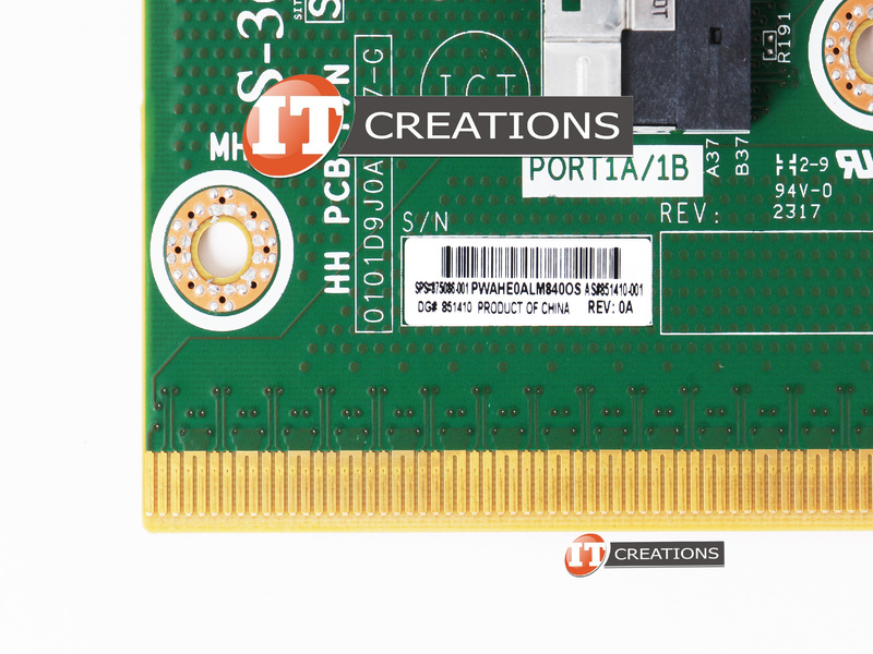 875086-001 HP 3X8 1-PORT NVME SLIM SAS PCIE RISER CARD FOR HPE PROLIANT ...
