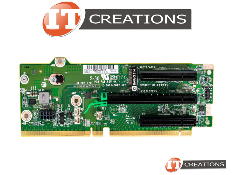 877946-001 HP 2X8 X16 PCIE / M.2 Riser Card For HPE Proliant Dl380 G10 ...
