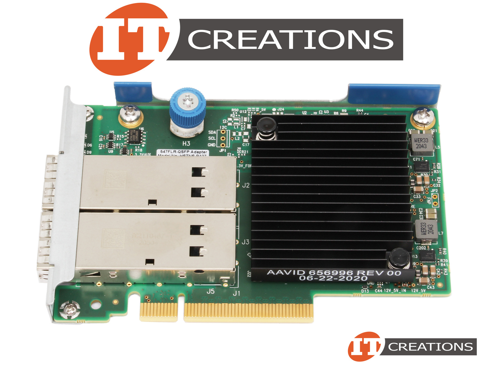 879491-001 HP 547FLR-QSFP IB 40/50GB/S FDR / 40/50GBE DUAL PORT QSFP ...