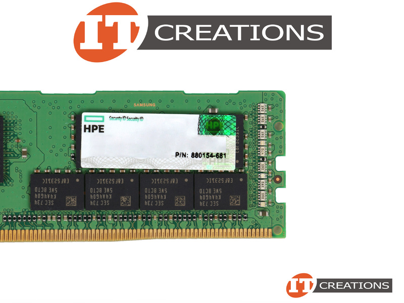 880154-681 HP / HPE / Samsung 16GB PC4-21300 DDR4-2666v-R Registered ...