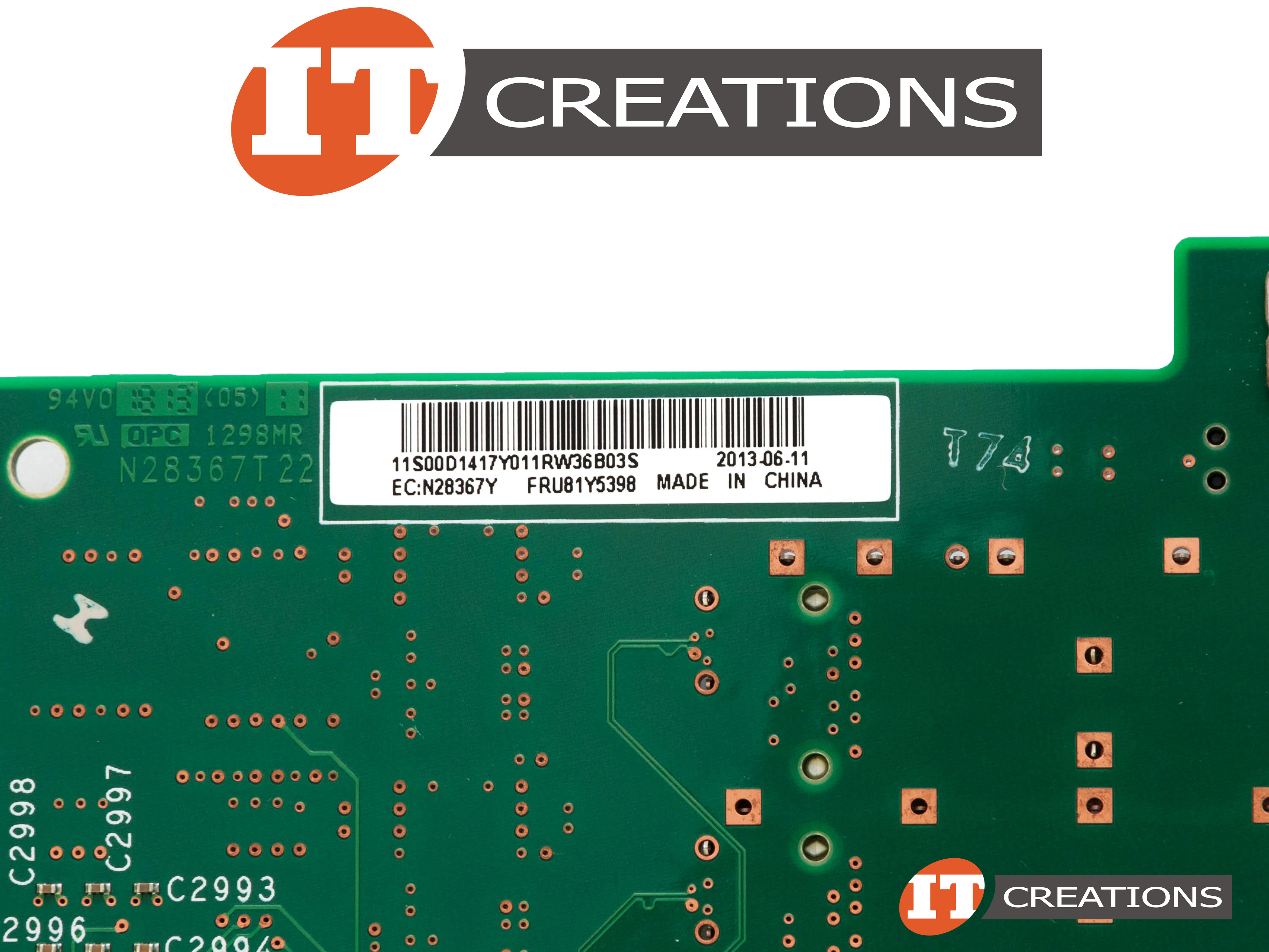 88Y7429-LOW P IBM ETHERNET ADAPTER DUAL PORT 10GB ( 2 ) TWO TRANSCEIVER ...