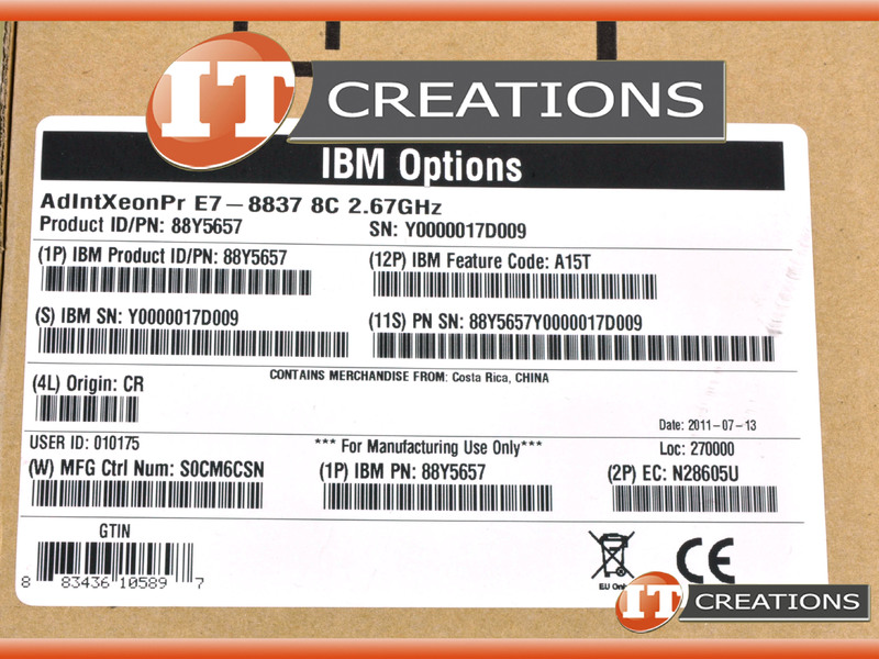 88Y5657-RETAIL - Retail - IBM CPU KIT INTEL XEON 8 CORE PROCESSOR E7 ...